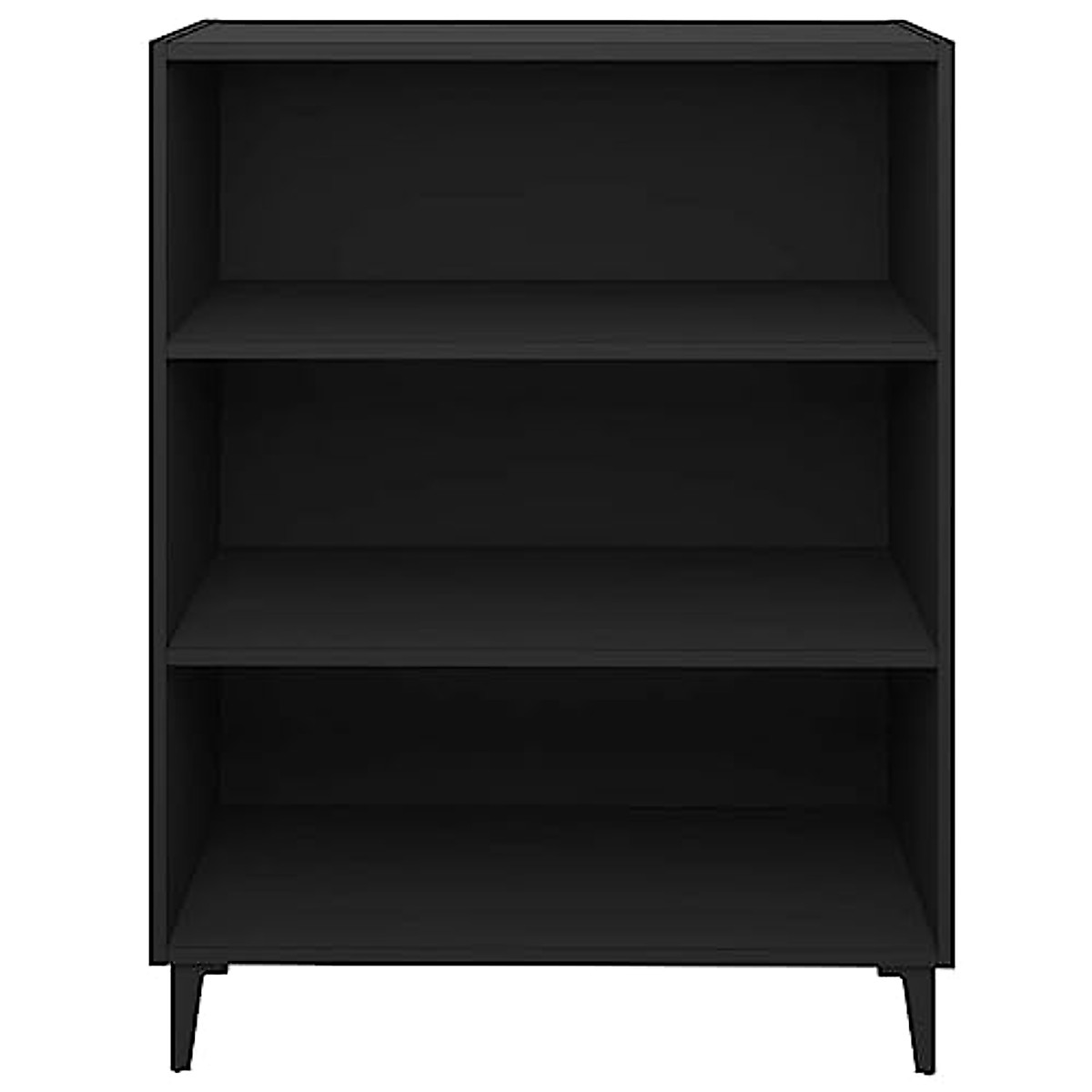 MBFLUUML Wine Cabinet Shoe Cabinet Sideboard Black 27.4"x12.8"x35.4" Engineered Wood for Dining Room, Living Room, Bedroom