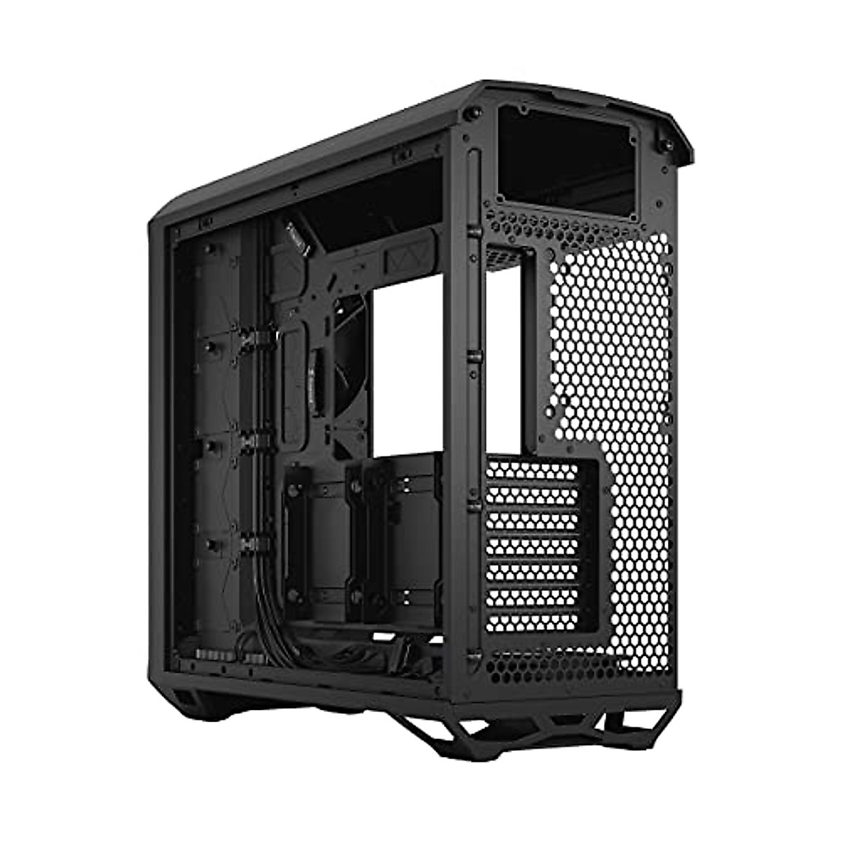 Fractal Design Torrent Black - Solid Side Panel - Open Grille for Maximum air Intake - Two 180mm PWM and Three 140mm Fans Included - Type C - ATX Airflow Mid Tower PC Gaming Case