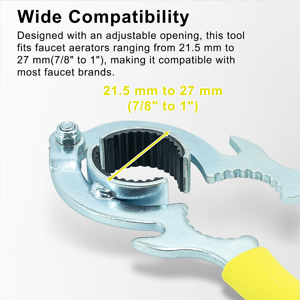 Bedalio Faucet Wrench - Aerator Removal & Replacement Tool for Kitchen & Bathroom Sinks