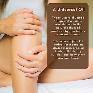 Pure Body Naturals Organic Jojoba Oil, 4 Fl Oz - 100% Pure, Organic, Cold Pressed Jojoba Oil for Skin, Face, Nails and Hair Growth - Carrier Oil for Mixing Essential Oils