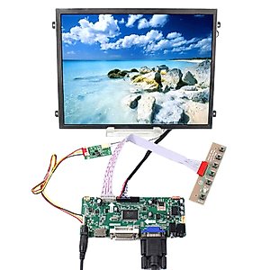 VSDISPLAY 10.4 inch 1024x768 IPS LCD Screen 10.4" VS140T-003A with HD-MI VGA DVI LCD Controller Board