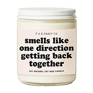 C&E Craft Smells Like One Direction Getting Back Together Scented Candle - Flannel Pine All Natural Soy Wax Candle - Delightful Intense Fragrance - Candle for Home. Room. Meditation - 8 Ounces