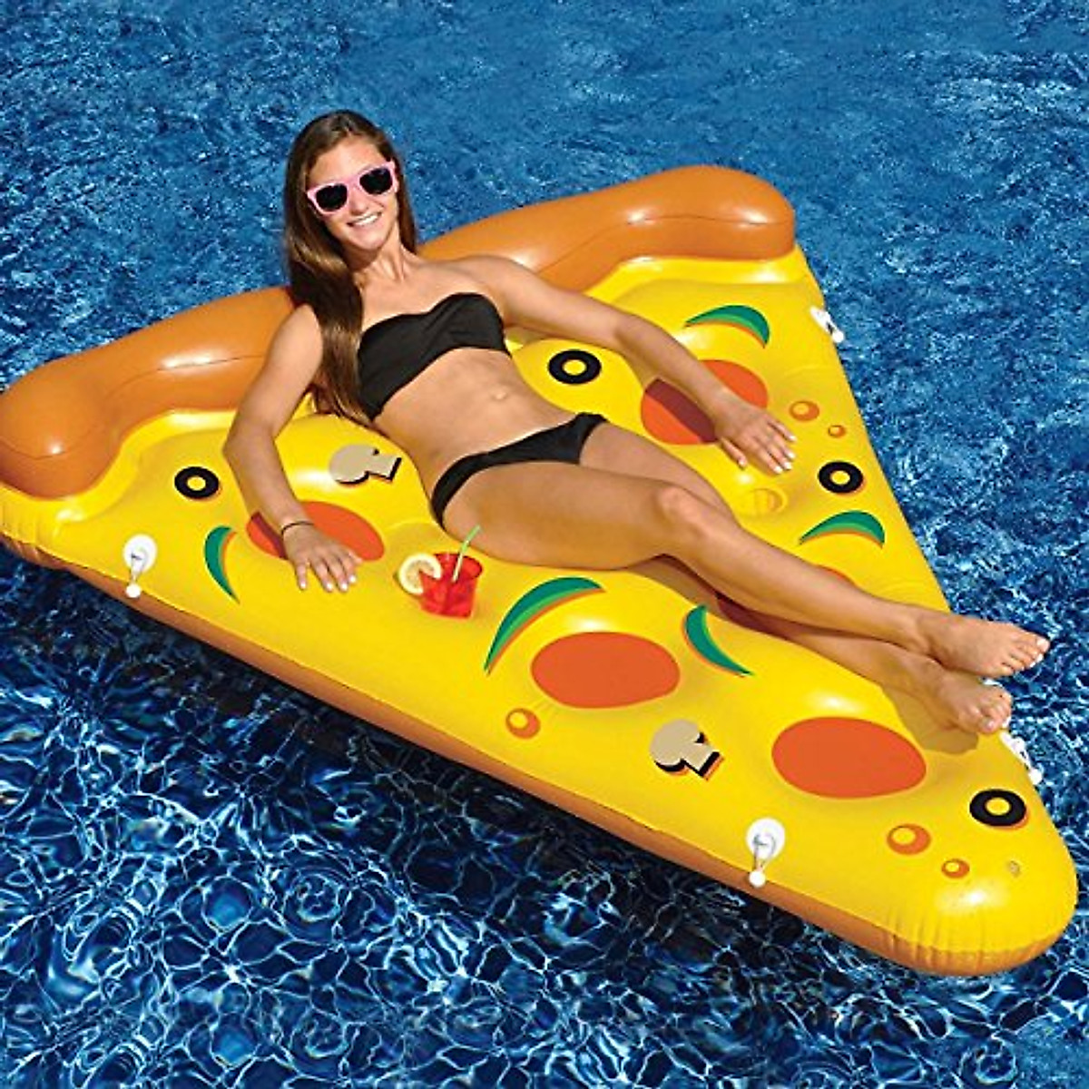 Swimline Giant Inflatable Pizza Slice for Swmming Pool (8 Pack)