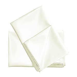 uxcell 2 Pack Silk Satin Pillowcase for Hair and Skin, Cool, Silky, Soft Breathable Pillow Cases Travel Size 14x20 Inch with Envelope Closure