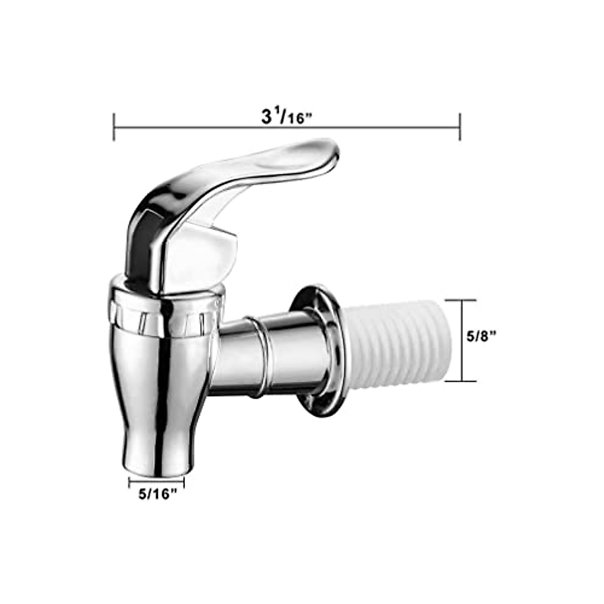 Hgzaccompany Beverage Dispenser Replacement Spigot,Push Style spigot for Beverage Dispenser Carafe, Water Dispenser Replacement Faucet