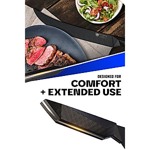 Dalstrong Butcher Knife - 10 inch - Shadow Black Series - Black Titanium Nitride Coated - High Carbon 7CR17MOV-X Vacuum Treated Steel - Breaking Kitchen Knife - Sheath - Slicing Knife - NSF Certified