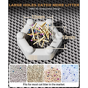 Fostanfly Cat Litter Mat - Extra Large XL 45"x 27" Cat Litter Trapping Mat, Machine Washable Double Layer Design, Urine & Waterproof for Kitty- Easy Clean for Floor