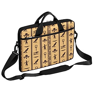 Ethnic Culture Laptop Computer Bag Waterproof Shoulder Messenger Bag 13-15 inch Durable Laptop Tote Bag with Shoulder Strap Handle Lightweight Crossbody Briefcase