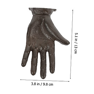 FONDOTIN Wall Mounted Cast Iron Hook Unique Decorative Clothes Hanger for Home Bathroom Office Stylish Wall Hooks for Coats Towels and Accessories