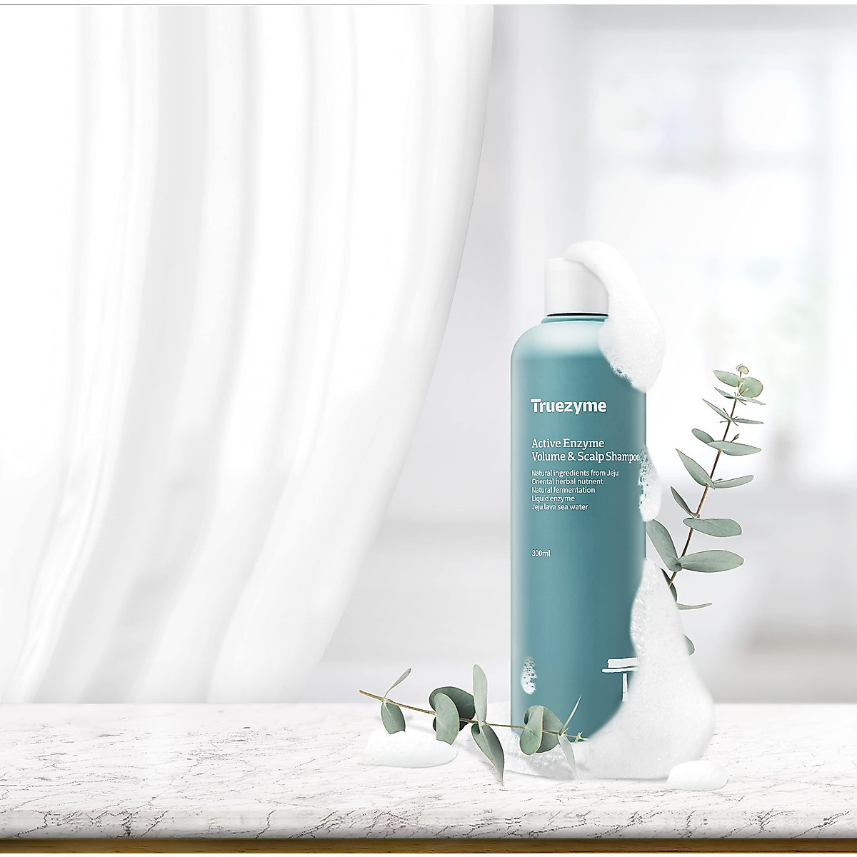 truezyme Active Enzyme Volume & Scalp Shampoo 300ml I 10.14 fl.oz. I Korean Premium Scalp care with Fermented Botanical Extract | No Chemicals or Toxins