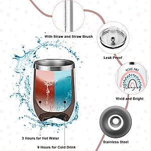 Tessco 3 Pcs Thank You Gifts for Women Appreciation Gift Boxes You Are Loved Gifts Stainless Steel Tumbler Rainbow Makeup Bag Inspirational Keychain You Are Amazing Gifts for Coworker Nurse Secretary