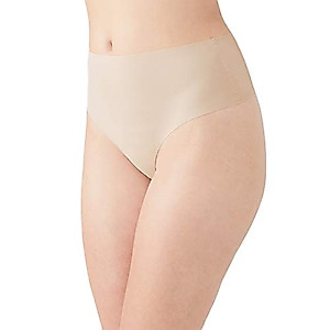 b.tempt'd by Wacoal Women's b.Bare Hi Waist Thong, Au Natural, Large