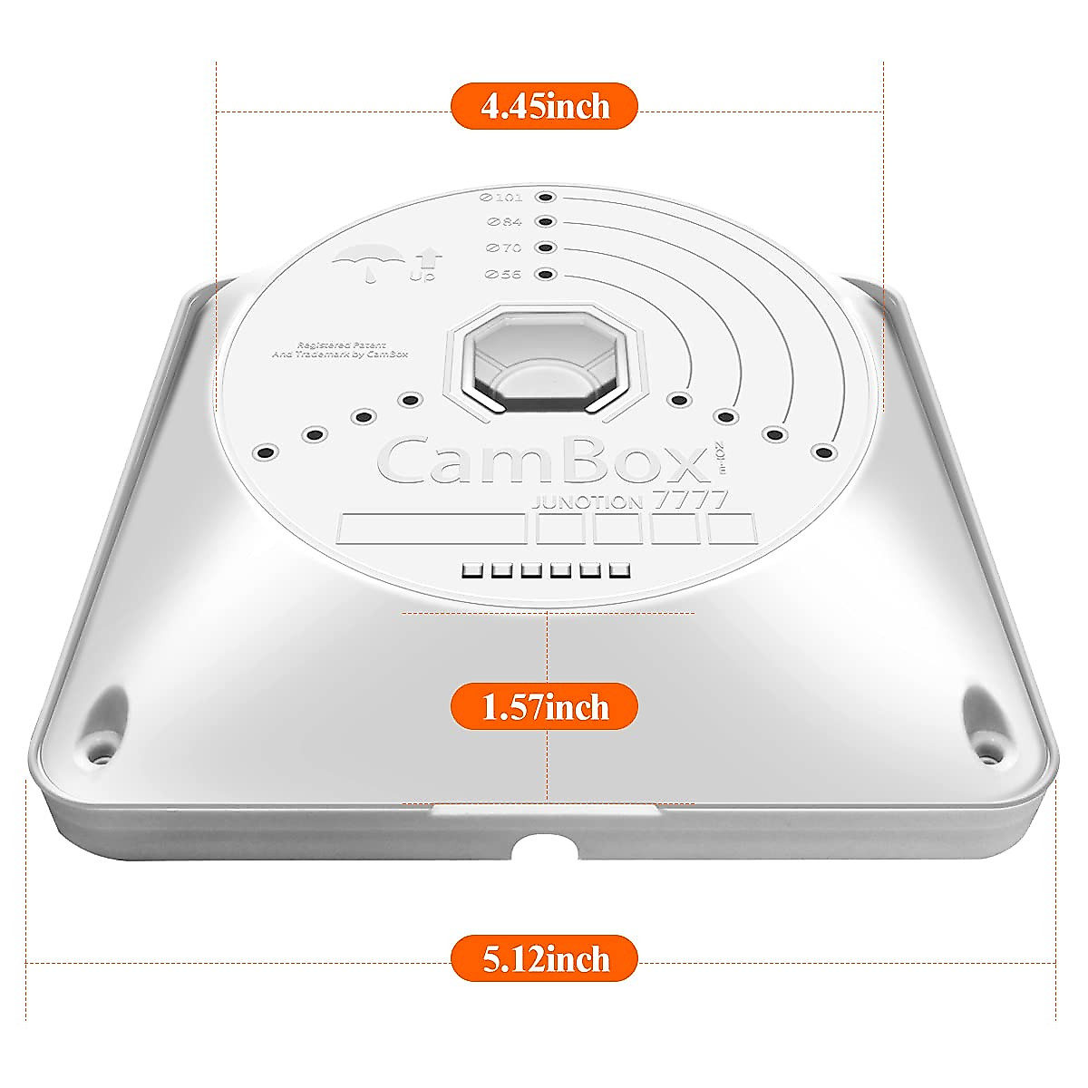 【Compatible with All Security Cameras】 Security Camera Junction Box, Outdoor Security Camera Mount, CCTV Camera Bracket, Camera Mounting Box, Junction Box CCTV Cam by WEILAILIFE (4 Pack)