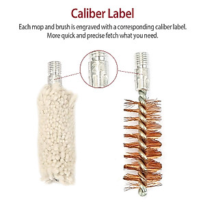 TeqHome Gun Cleaning Kit, Universal Rifle Handgun Shotgun Pistol Cleaning Kits, 126pcs Gun Cleaner Kit for Guns 9mm, 5.56/.22, 12 Gauge, 7.62/.30, 357/380, 40, 45, 17, 410 etc