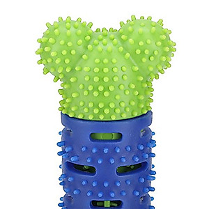 JOROBURO Dog Toothbrush Toy, Advanced Silicone Dog Brushing Stick for Cleaner Teeth, Blue Green Pet Molar Tooth Cleaner Brushing Stick Cleaning Supplies Toothbrush Toy for Dogs Easy to Use