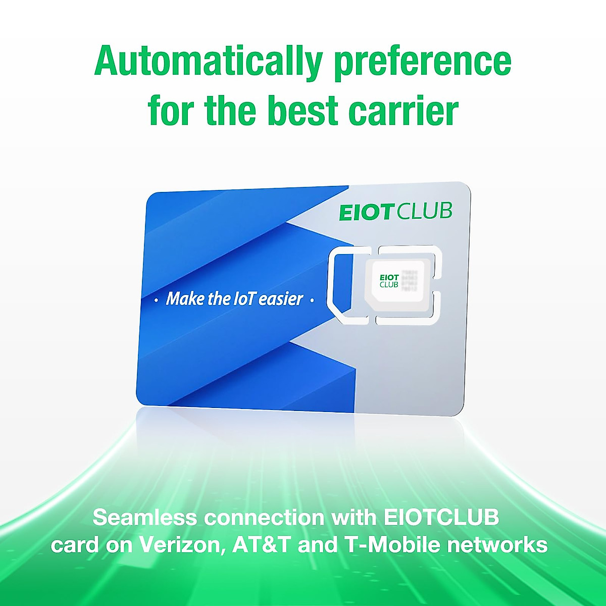 EIOTCLUB Data SIM Card Triple Play- USA Coverage No Contract 4G LTE Cellular for Security Solar and Hunting Trail Game Cameras Unlocked IoT Device (2GB 30DAY)