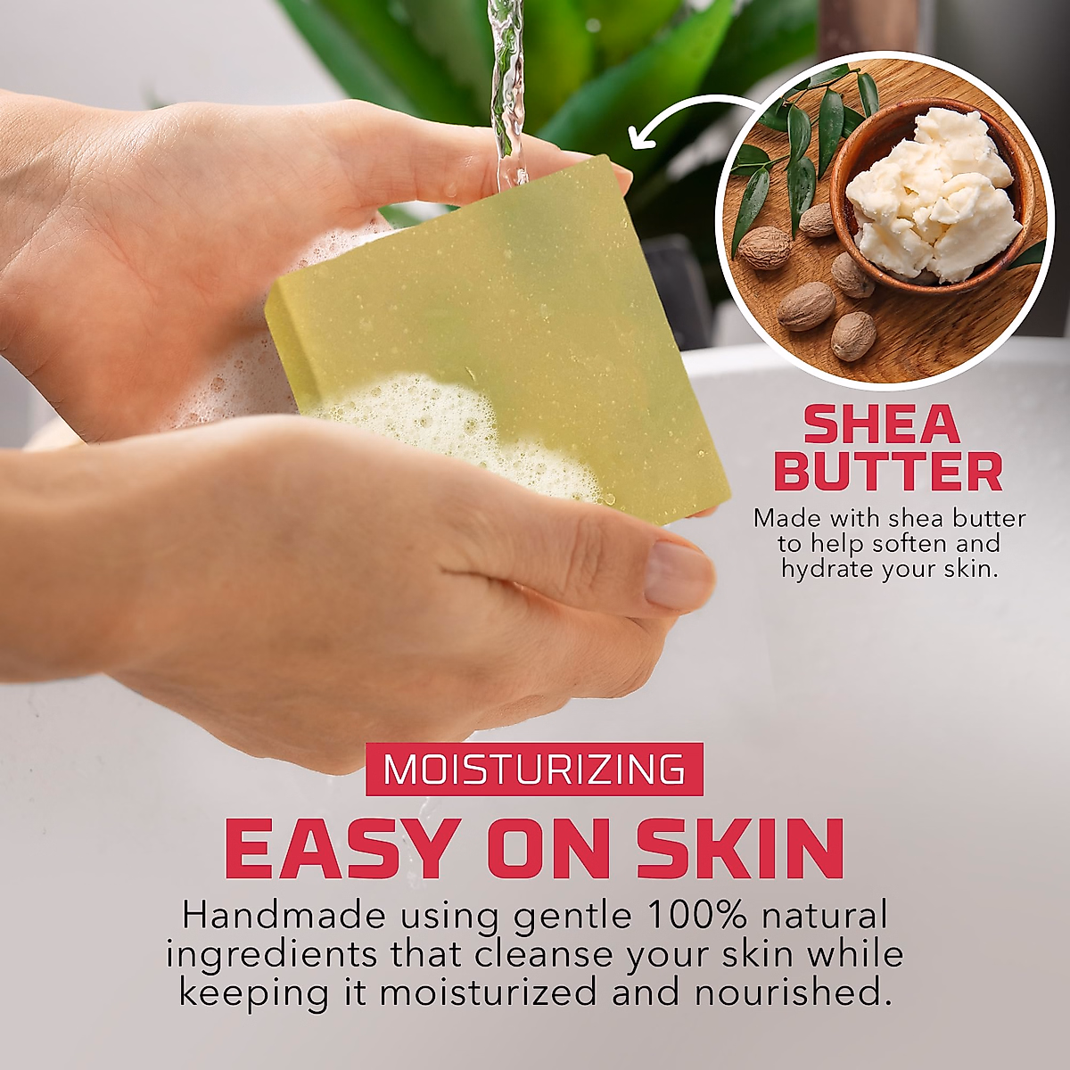 Natural Bar Soap for Women - Vegan Bath Soap Bars Gift Set - Handmade Cold Process Artisan Soap with Essential Oil, Aromatic All Moisturizing Wash Soaps, Fragrant Fruity Scent by Age of Sage (4 Pack)