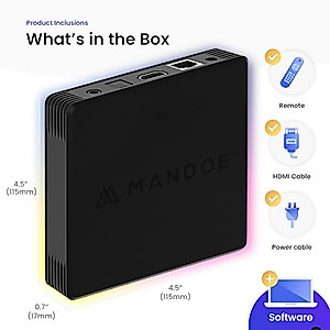 Mandoe Essentials Digital Signage Displays - Digital Signage Player for Digital Menu Board, Electronic Menu Board and Digital Message Board. World-Class Templates & Easy To Use Setup