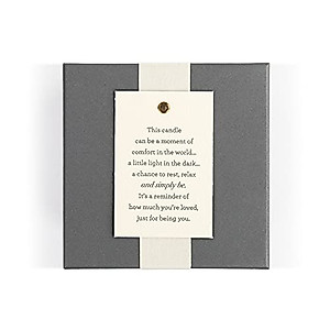 Comfort White Lavender Scented Vanilla Candle 7 Ounce Glass Soy Giving Collection