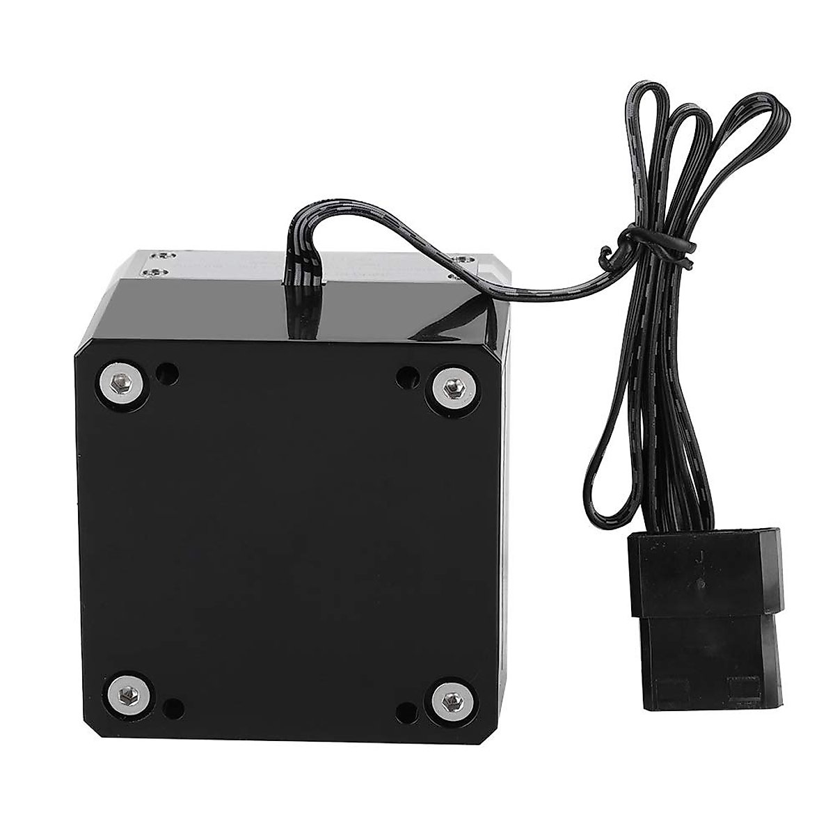 Mute Water Pump,PC Water Cooling Integrated Water Pump Support PWM Intelligent Control Speed,Universal G1/4 Threaded Pipe Connection,D Port + 4 Pin Interface