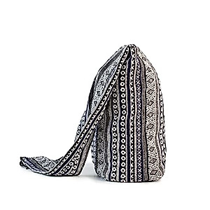 Delrosaria Bohemian Hippie Crossbody Bag Hobo Sling Bag Cotton Messenger Shoulder Bags