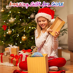 livingcoral Pop it Purse 2 Pack, Pop its Fidget Toys for Girls, 3 4 5 6 7 8 Year Old Girl Birthday Gifts, Lollipop Shape Girl Toys.