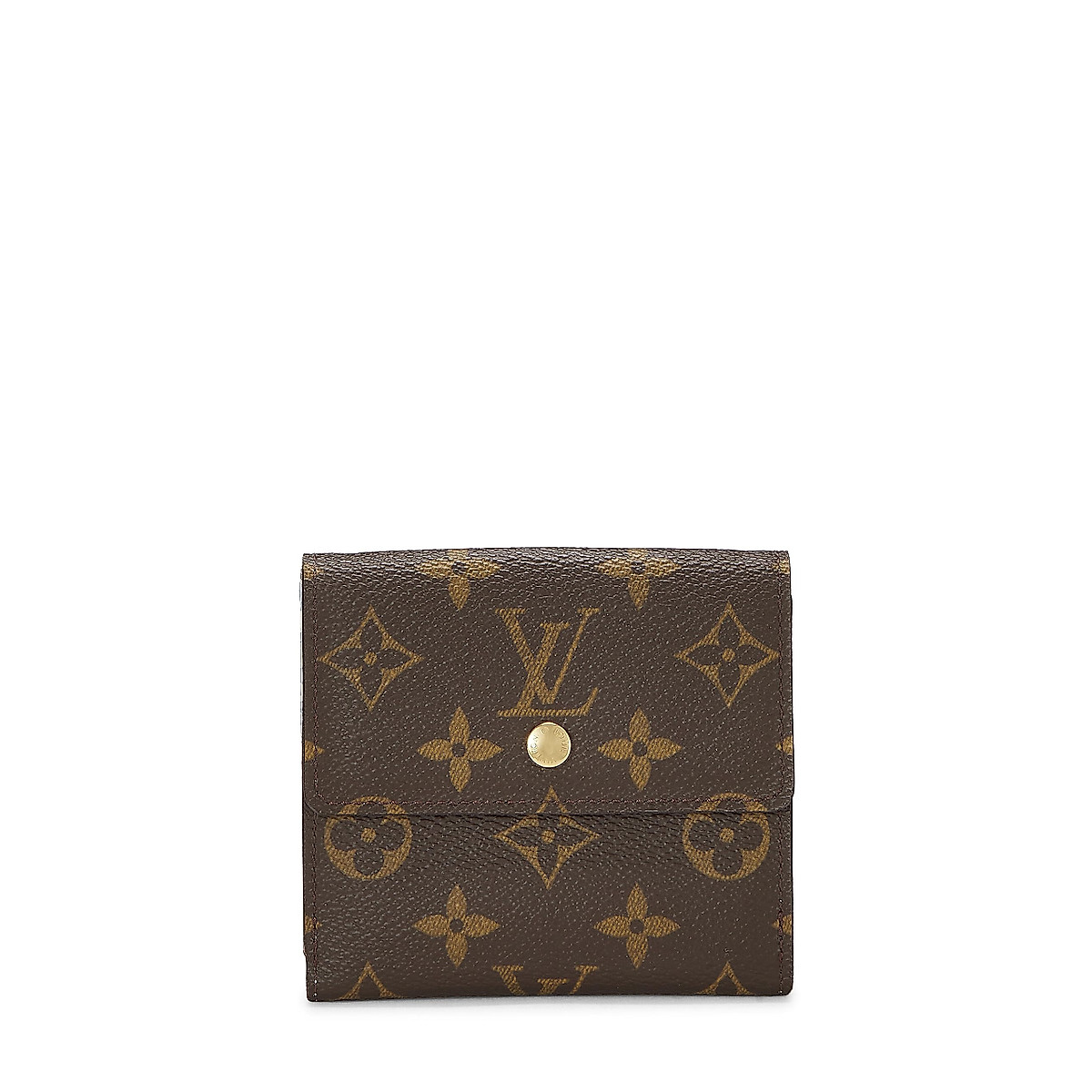 Louis Vuitton, Pre-Loved Monogram Canvas Fleuri Elise Wallet, Brown