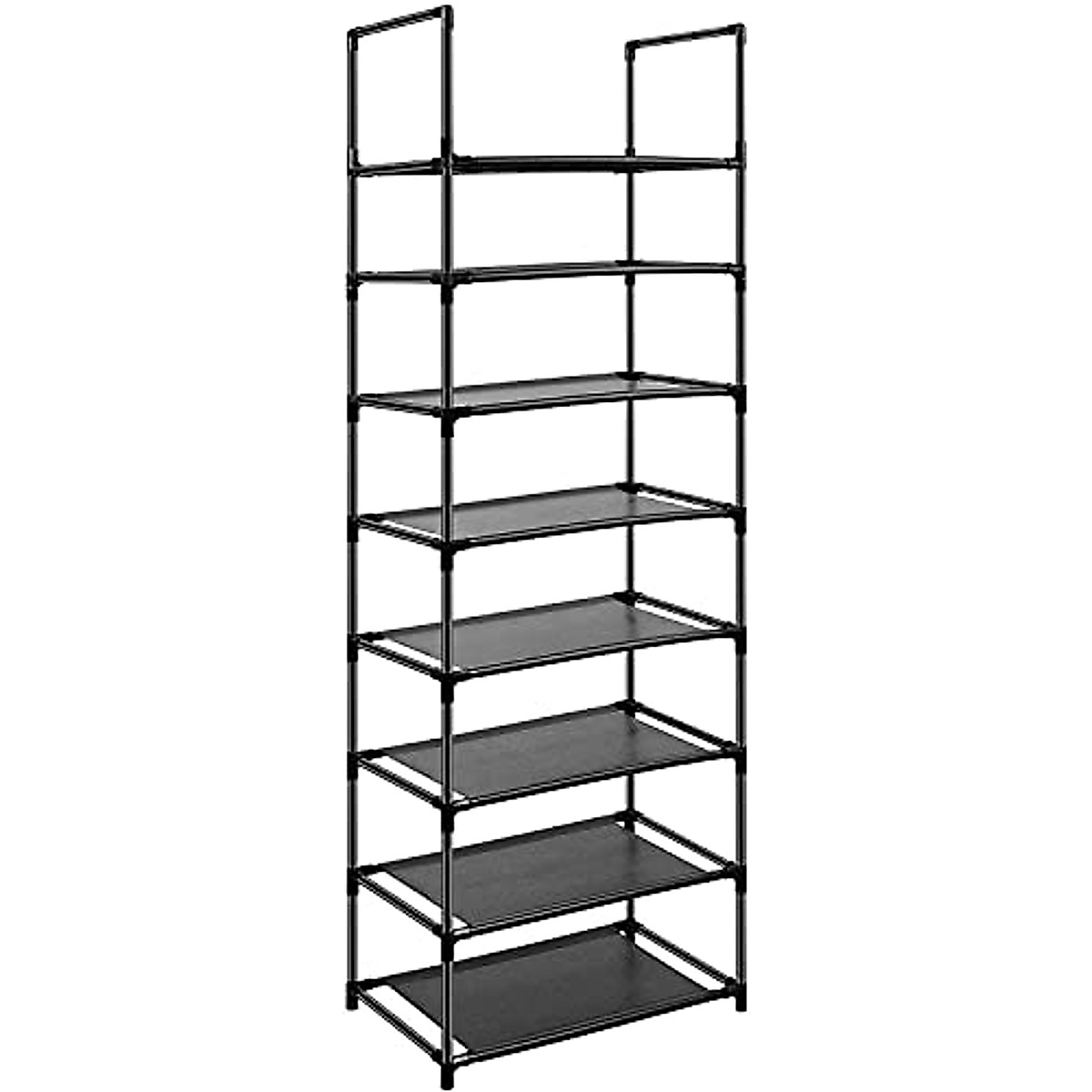 Easyhouse 8 Tier Metal Sturdy Shoe Rack for Entryway/Closet, Stores 16-20 Pairs of Shoes, Multi-use Shelf Organizer for Space Saving Storage