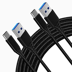 USB Type C Charger Cable 6FT+10FT,Charging Cord for Samsung Galaxy S22 S23 Plus Ultra FE A52 5G A02S A04S A14 A12,Tab A8 10.5 2022,Tab S8 Tablet,Moto G Stylus/G Power/TCL 30 XE 5G/20 SE,3A Fast Charge