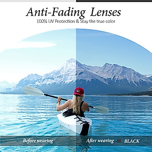 Kygear 12MM Glare Proof Polarized Replacement Lenses for Oakley Batwolf OO910 for Men and Women