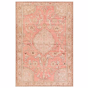 Jaipur Living, Machine Washable 4x6 Area Rug, Boho Pink/Beige Living Room Rug