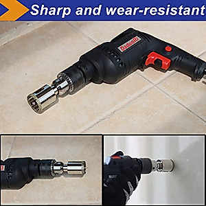 1 1/4 Inch (32mm) Diamond Hole Saw with Center Pilot Bit, 2 PCS DaduoRi 1.25 Inch Tile Tip Coated Hole Saw with Guiding Drill Bit for Glass, Porcelain Tile,Ceramics, Marble and Granite