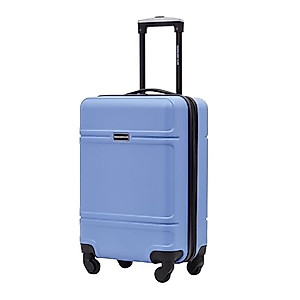 Travelers Club Spinner Luggage, Skyline Blue, 20-Inch Carry-On