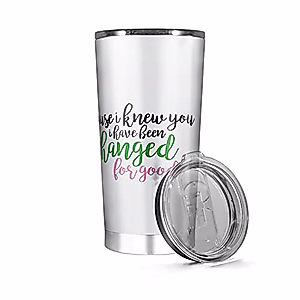 Tumbler Stainless Steel Insulated 20 30 Oz I Cold Have Iced Been Hot Changed Coffee For Wine Good Tea - Wicked Cup Mug Suit For Home Office Travel, White