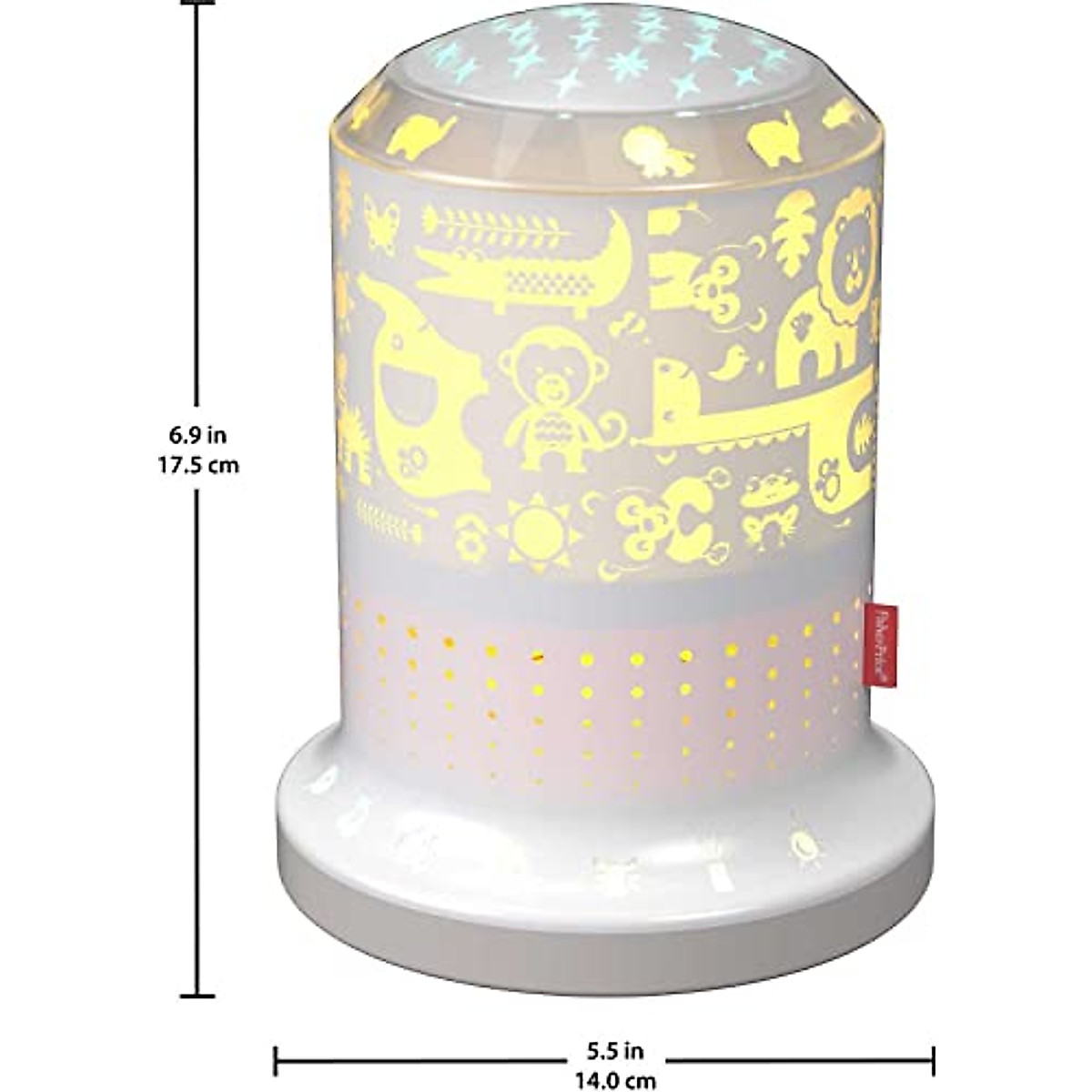 Fisher Price Baby Sound Machine Smart Connect Deluxe Soother with Customizable Music, Timers & Light Projection