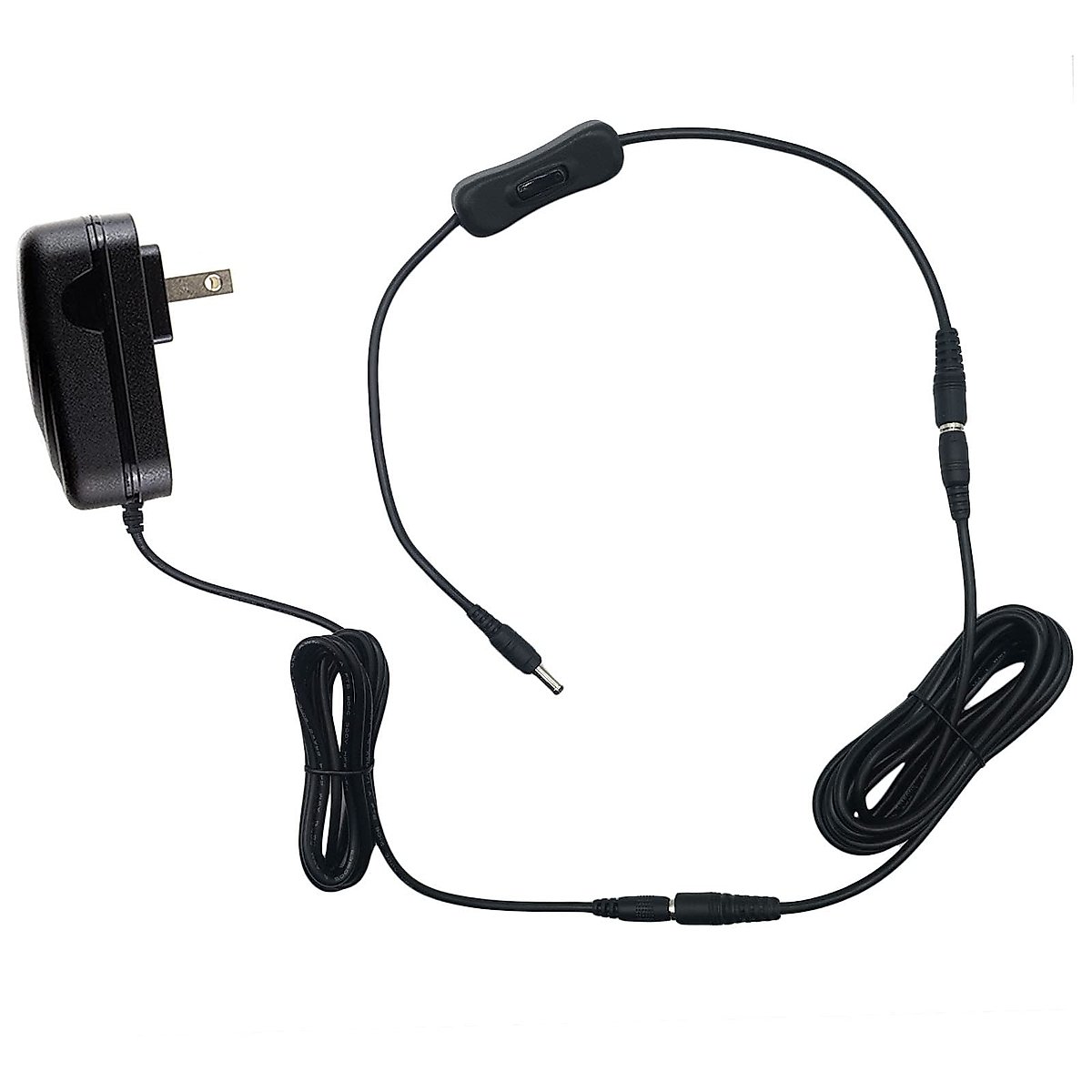 MyVolts 9V Power Supply Adaptor Compatible with/Replacement for Sega CD 1, CD 2 Game Console - US Plug with Extension and ON/Off Switch