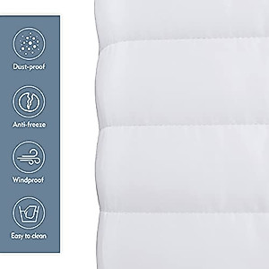 FILORA Indoor Window Air Conditioner Cover Window AC Units Covers for Inside 25 x 17 x 3.5 inches(L x H x D) White