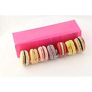 PacknWood 210MACINS7 Long Clear Insert 7 Macarons - 8.4 x 2.4 x 0.8 In44; Pack Of 150