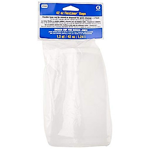 Graco 17F005 FlexLiner Spray Paint Bags, 42 oz, 3-Pack, 1.31 Quarts (Pack of 3)