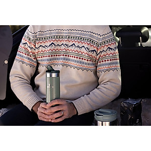 Stanley AeroLight Transit Bottle 16 oz | Locking Drink Through Lid | Leak Resistant Water Bottle or Coffee Travel Mug | Lightweight Insulated Stainless Steel | BPA-Free | Rose Quartz