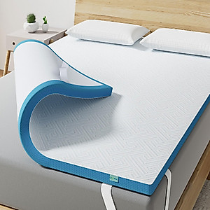 FP FLEXPEDIC FLEXEDIC 2 Inch Mattress Topper King, Premium Soft Topper for Cooling Sleep, Non-Slip Design with Removable & Washable Cover, CertiPUR-US Certified