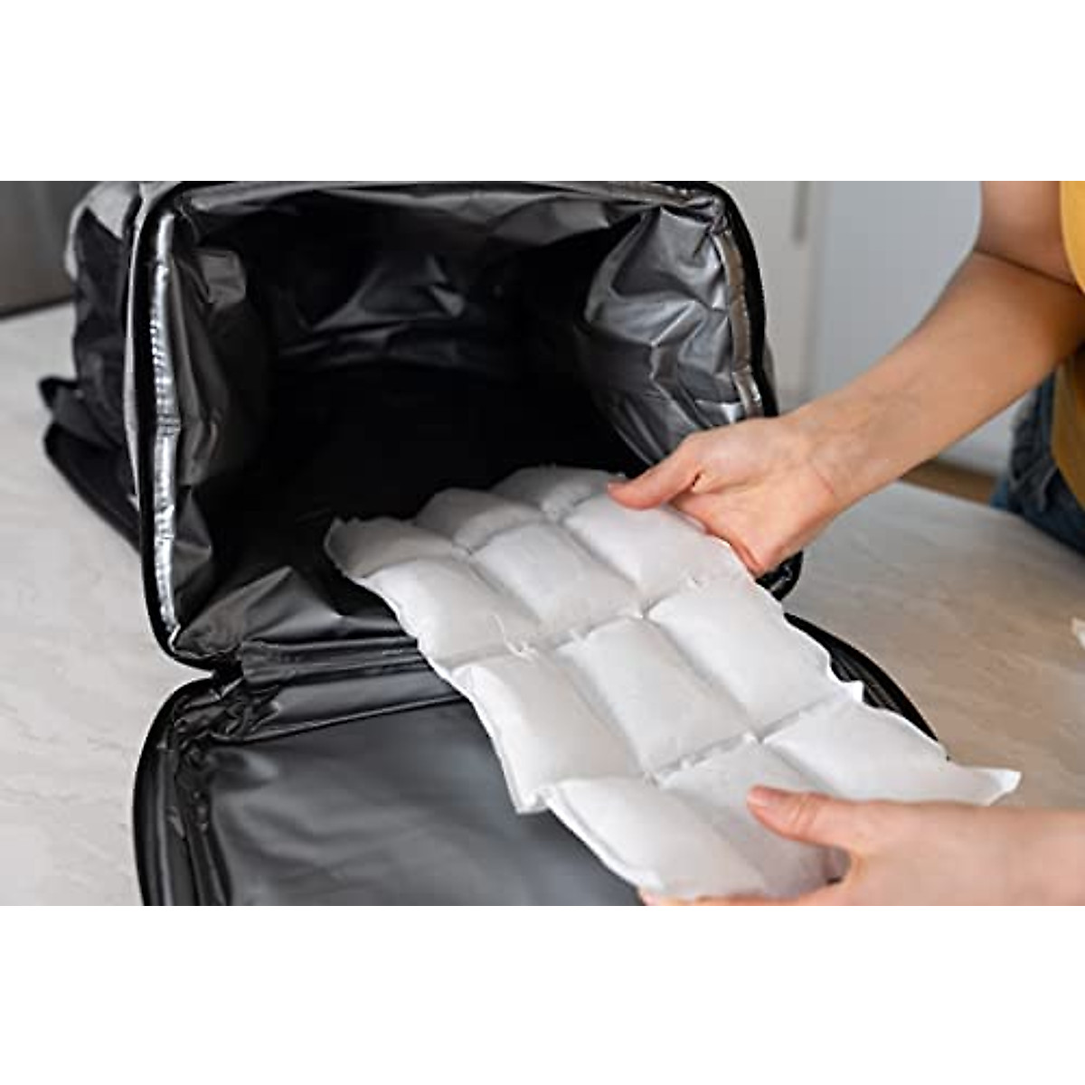 Nice Packs Dry Ice for Coolers – Lunch Box Ice Packs – Dry Ice for Shipping Frozen Food – Ice Packs for Kids Lunch Bags – Reusable Ice Packs – Long Lasting - Flexible