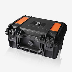 Cavol AC03 Knife Case for 24 Folding Knives Case-IPX7 Waterproof Heavy Duty Pocket Knife Storage Hard Case Box Storage Organizer, Folding Knife Collection Protective Case(Black)