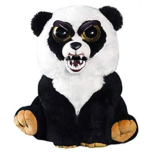 Feisty Pets Black Belt Bobby Plush Stuffed Panda That Turns Feisty with a Squeeze