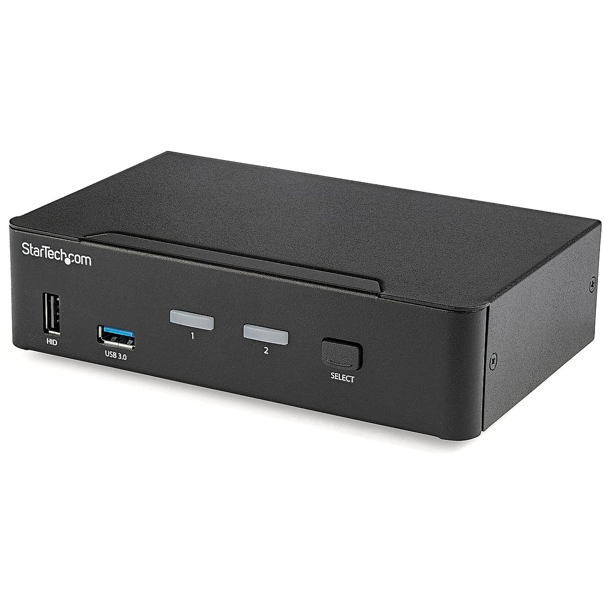 StarTech.com 2 Port DisplayPort KVM Switch - 4K 60Hz - Single Display - Dual Port UHD DP 1.2 USB KVM Switch with Integrated USB 3.0 Hub & Audio-Dell HP Apple Lenovo-TAA Compliant (SV231DPU34K), Black