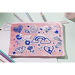 Cricut Smart Holographic Iron On Vinyl (13 in x 9 ft), Heat Transfer Iron On Vinyl for DIY Crafting, Stickers & Designs for Apparel, Easy Cut & Weed, Cricut Explore 3 & Maker 3, Translucent Blue