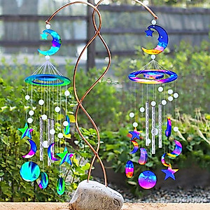Mity rain Resin Mold, 62pcs Wind Chimes Resin Molds Silicone Kit Bundle Moon Design for Resin Casting, Jewelry Resin Casting Molds Wind Bell Epoxy Molds for Home Decor