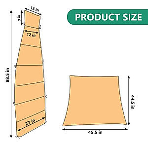 ZHUANMONI Patio Hanging Lounge Chair Replacement Cushion Cover and Umbrella Fabric,for Outdoor Hanging Hammock Chair Outdoor Chaise Chair Pillow Pad Replacement Cushion Cover