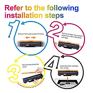 Uniwork Compatible 48A Toner Cartridge Replacement for HP 48A Toner Cartridge Black CF248A Compatible with Laserjet Pro MFP M15w M29w M28w M30w M31w M16w Printer Toner, 2 Pack