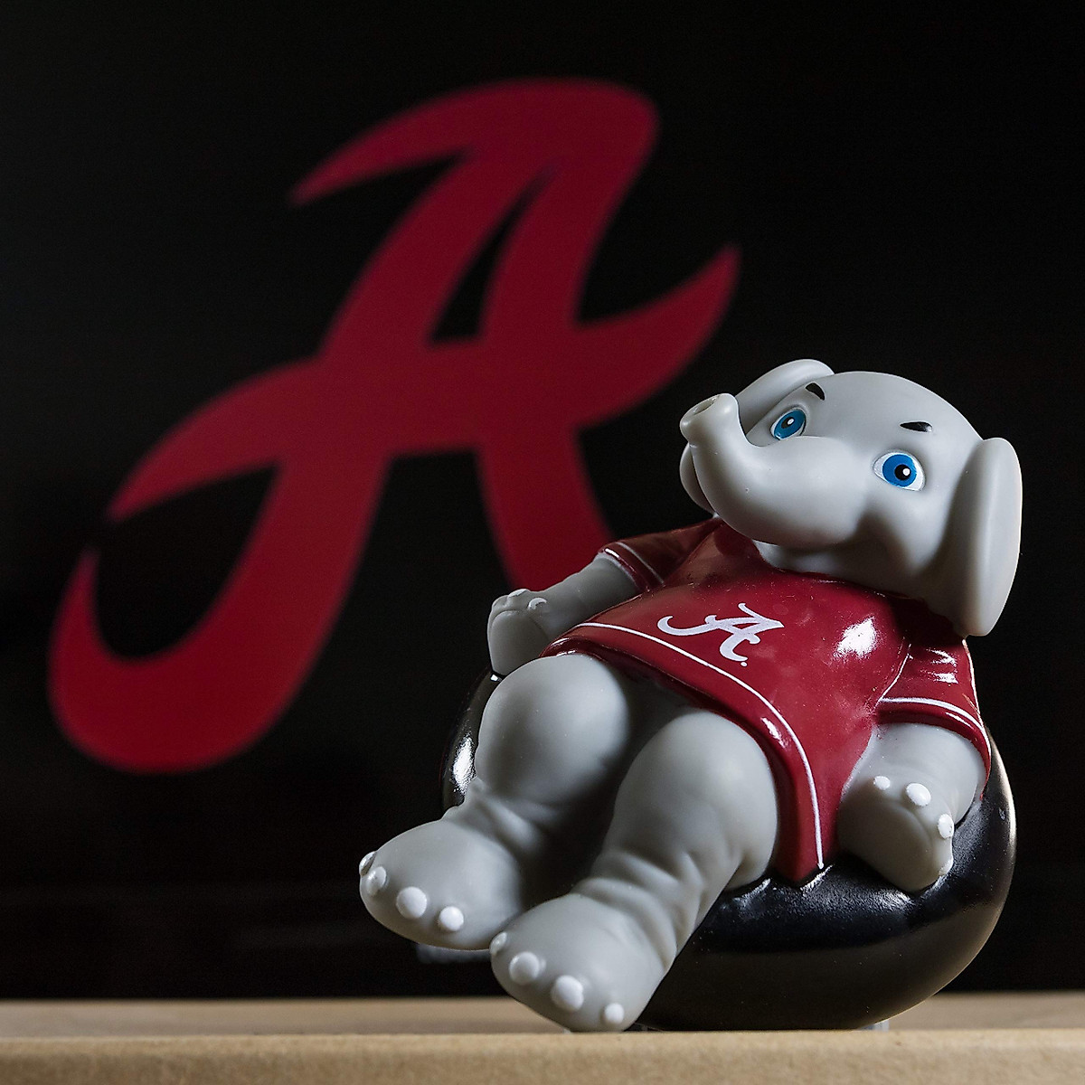 Rubber Tubbers Alabama Crimson Tide (Big Al) Collegiate Bathtub Toys - Officially Licensed NCAA Team Mascots, Authentic Sports Memorabilia, Novelty Rubber Ducks (University of Alabama)